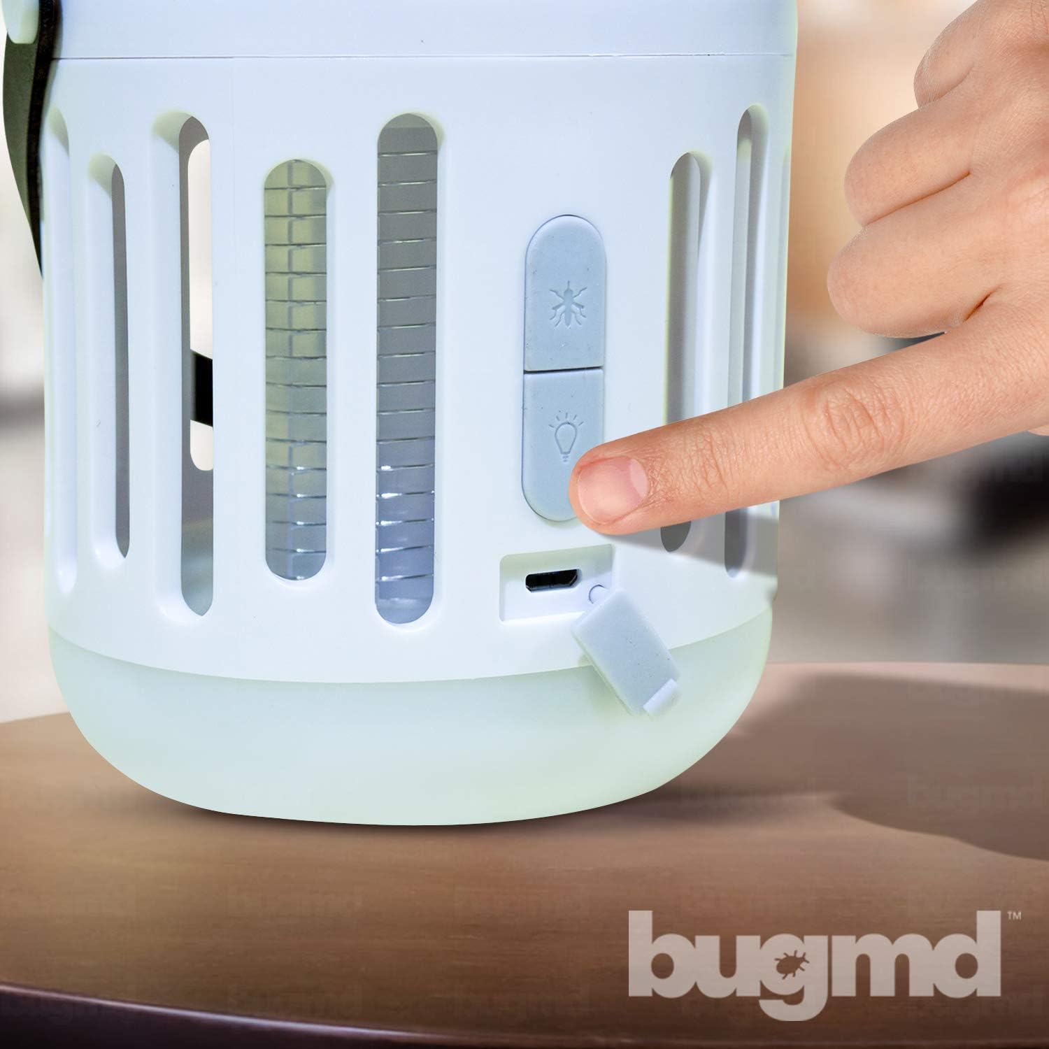 BugMD Zap Trap | Portable Dual-Powered UV Bug Zapper – bugmd